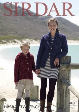 Sirdar Jacket Knitting Pattern Leaflet 7853